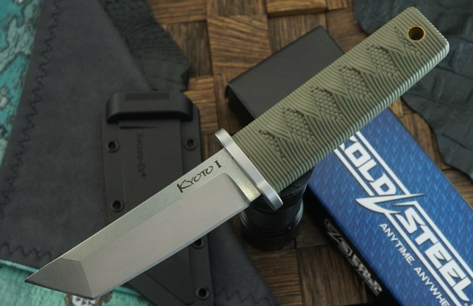 Нож Cold Steel Kyoto I Tanto, сталь 8Cr13MoV, зеленая рукоять