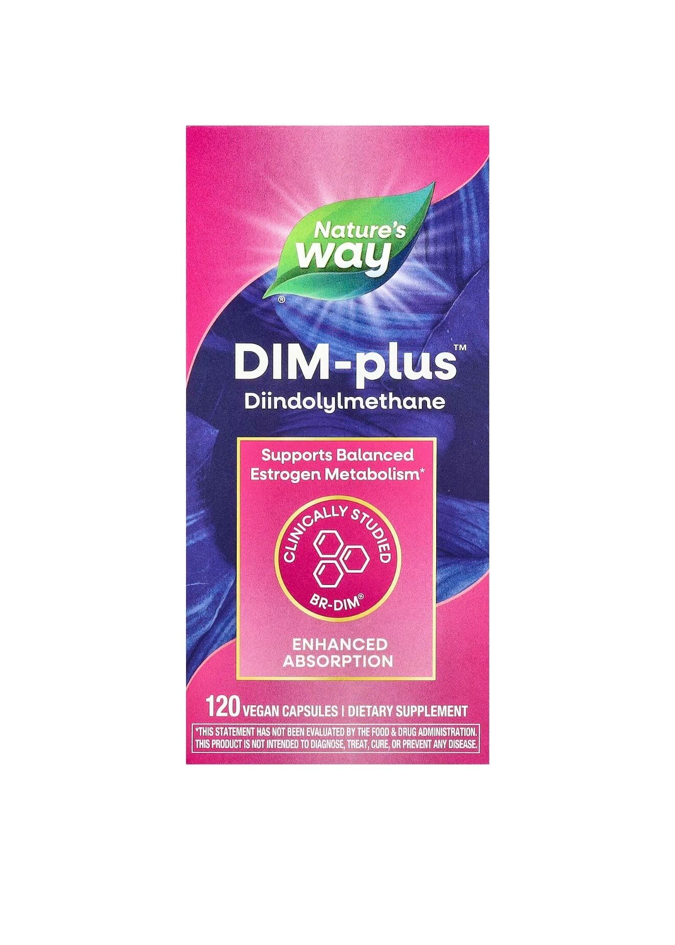 Капсулы Nature's Way DIM-plus Estrogen Metabolism, 120 шт.