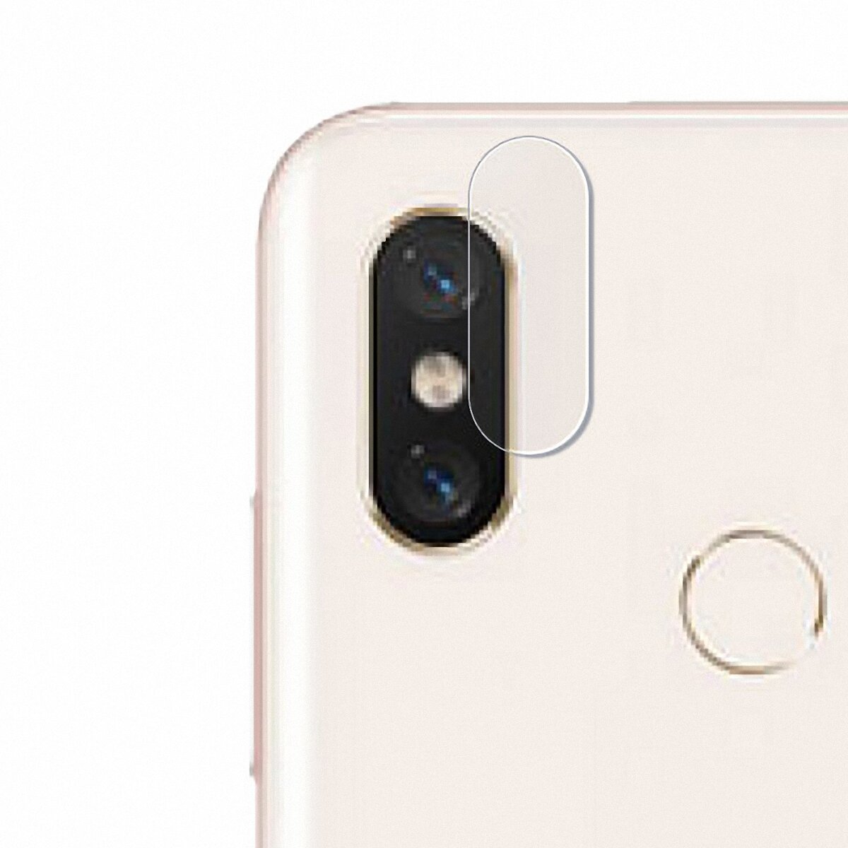 Защитное стекло на камеру Xiaomi Mi 8 / Explorer Edition прозрачное, глянцевое, тонкое