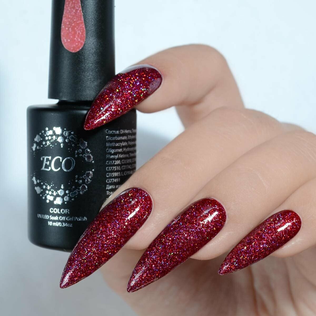 Гель-лак ECO Professional №99 "Голография", для ногтей, 10 мл