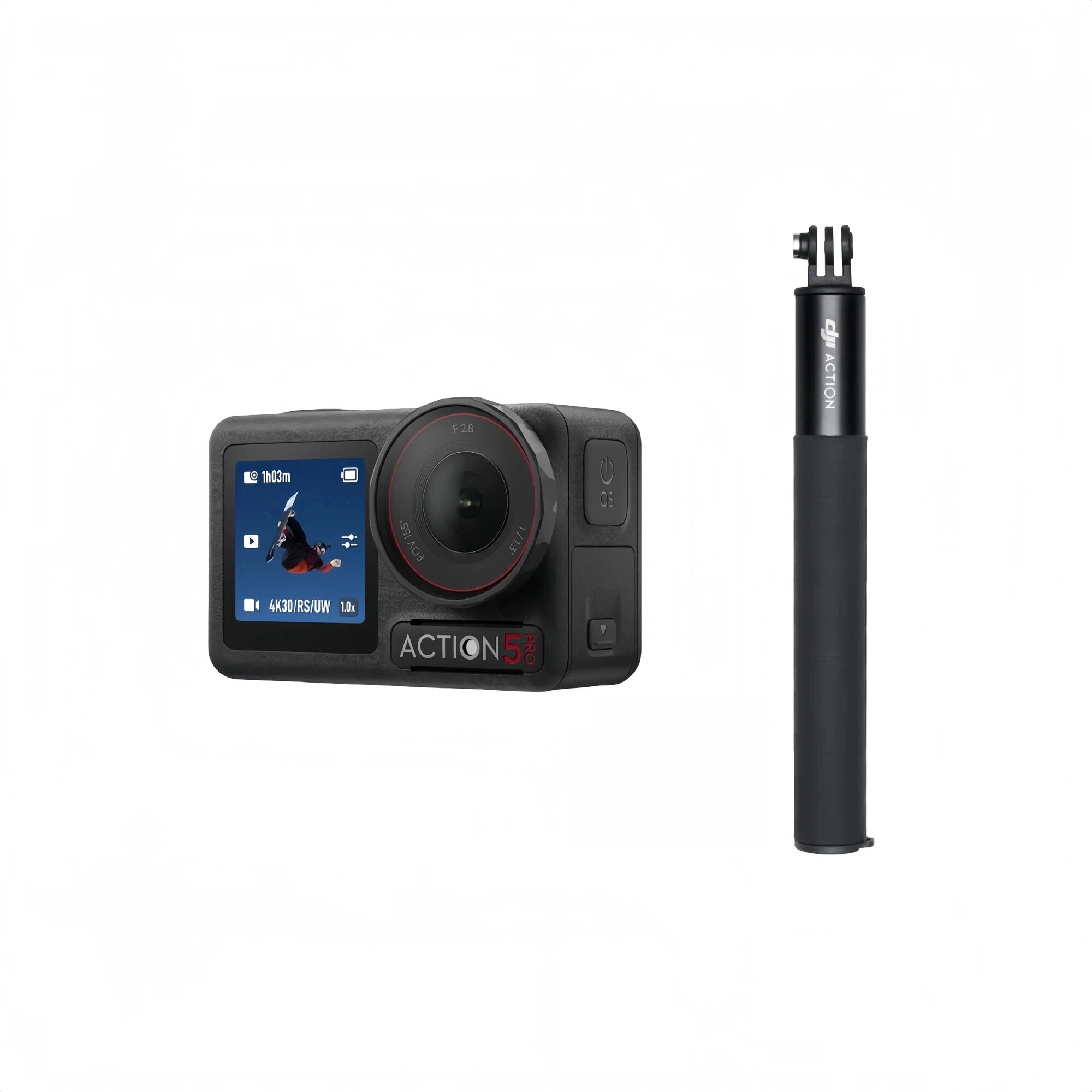 Экшн камера DJI Osmo Action 5 Pro Skiing Combo, 48МП, сенсорный экран, 3840 x 2160, время работы 4 часа