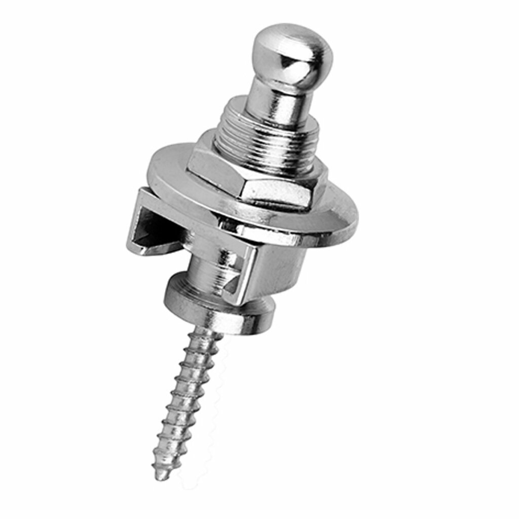 Стреплок Muza WD-DJT Silver Крепление ремня с блокировкой, цвет серебряный