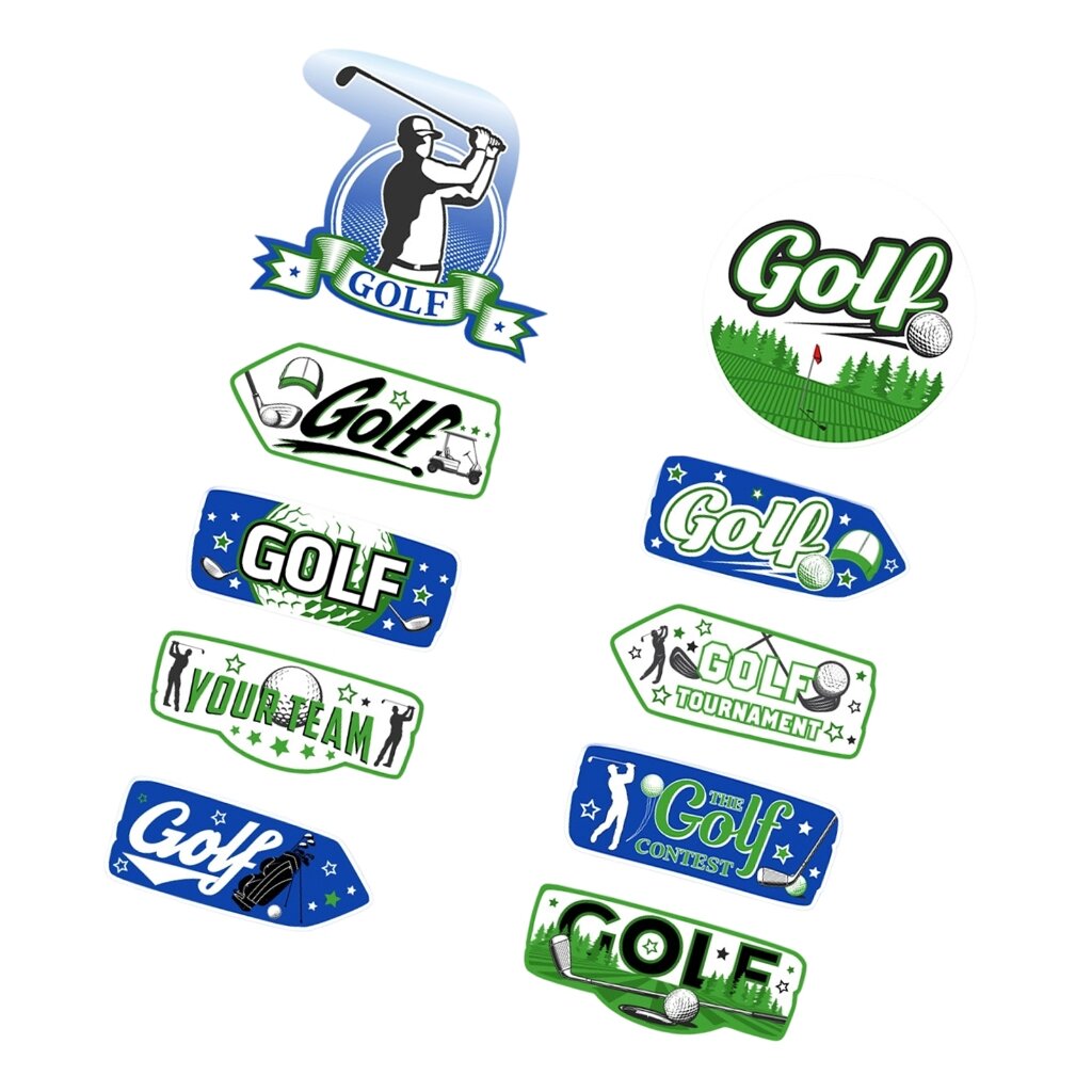 Указатель Направления на Тему Гольфа Универсальный Декоративный Бумажный Указатель Направления