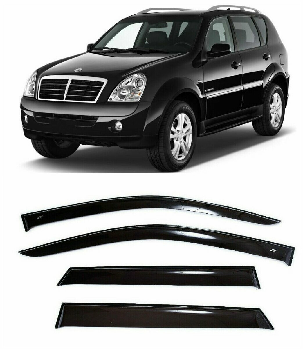 Дефлекторы для окон SSANGYONG REXTON II 2006-2012 внедорожник