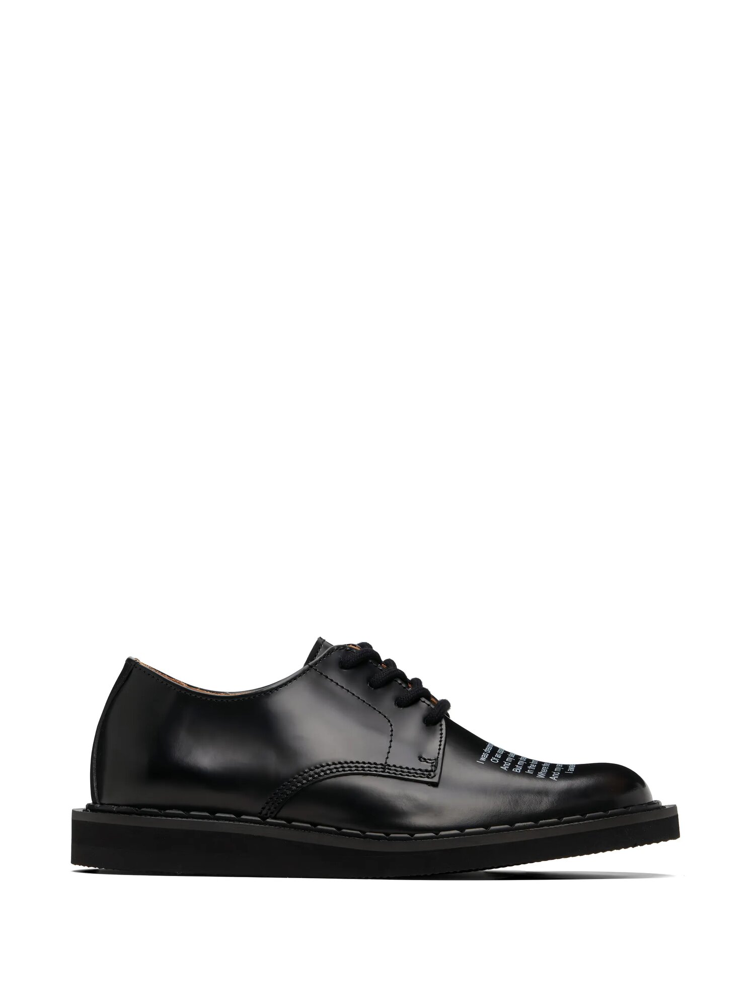 Туфли GEORGE COX Text-print Derby shoes
