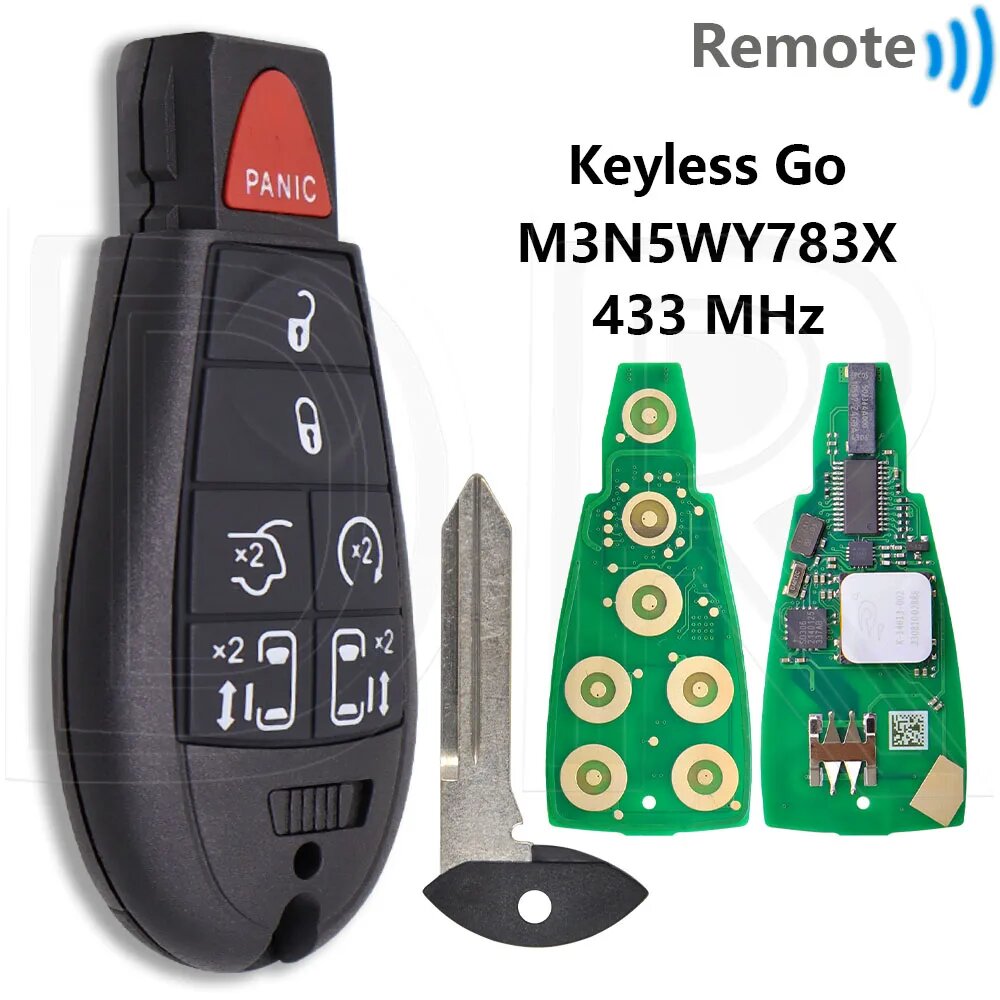 Ключ без ключа Keyless Go M3N5WY783X 433 МГц, Type 10