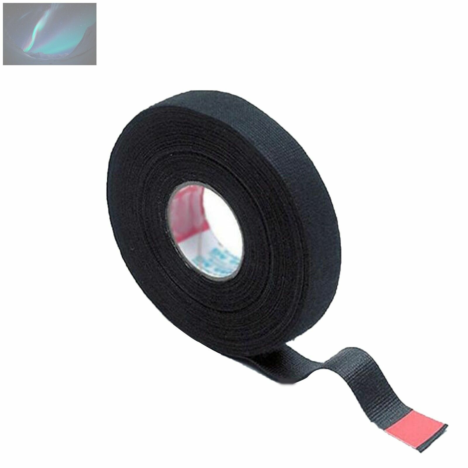Флисовая изолента для авто (25м), термостойкая влагозащитная лента для электропроводки, черная