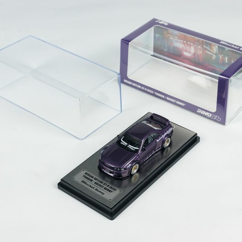 Машинка INNO MODEL 1:64 NISSAN SKYLINE GT-R (R33) PANDEM/ROCKET BUNNY Die-cast Alloy Model Collection Toy Children Gifts