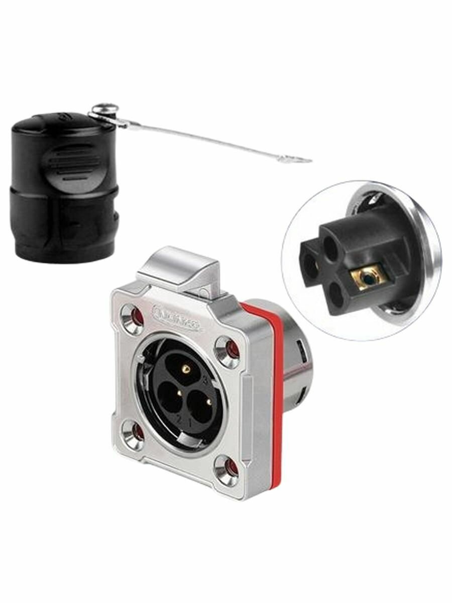Разъем CNLINKO BD-20 3-пиновый, 3pin, папа, IP68/IPX9K, BD-20-C03SX-03-401A