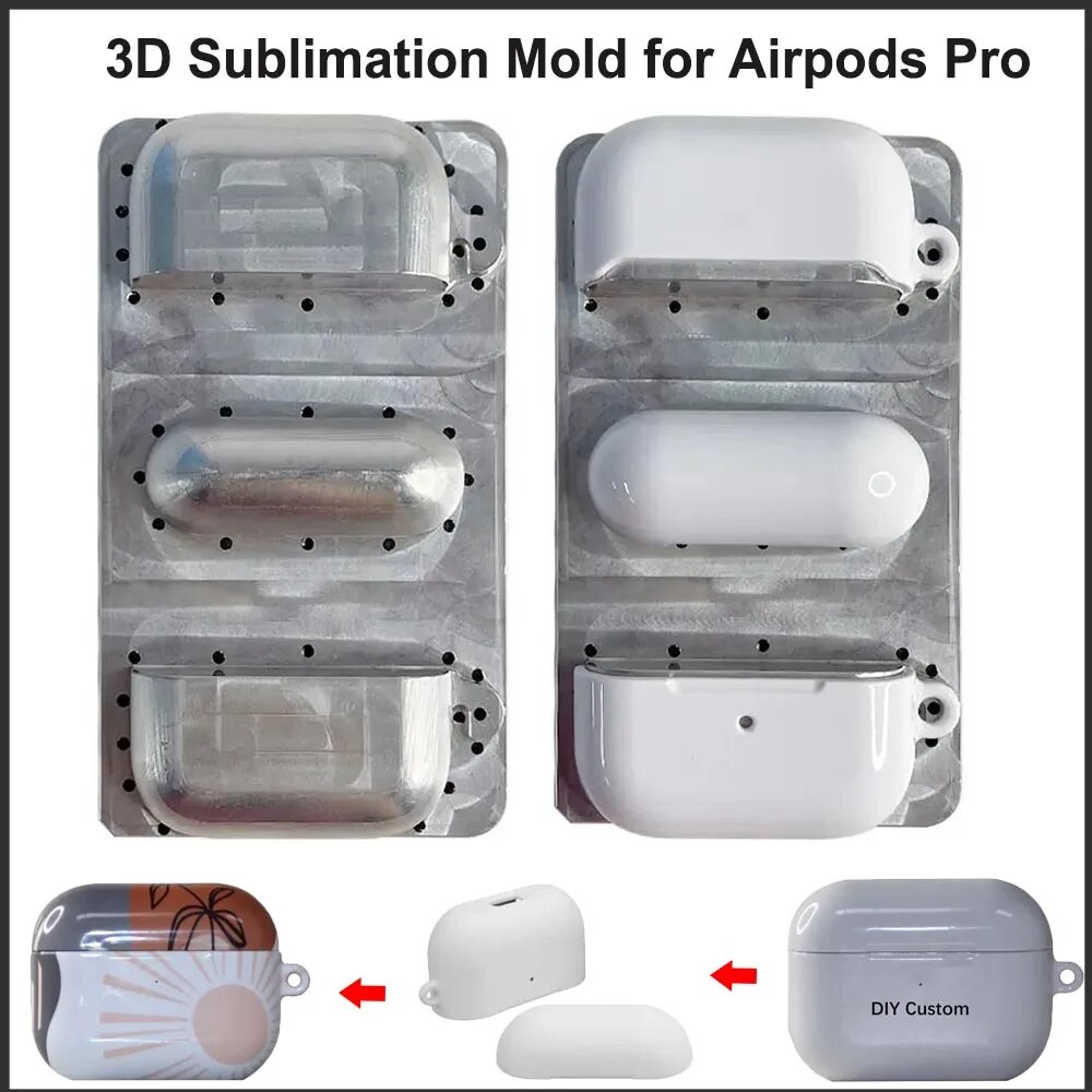 Формы для сублимации AirPods Pro 3/2, for Airpods 4, 1pcs Mold