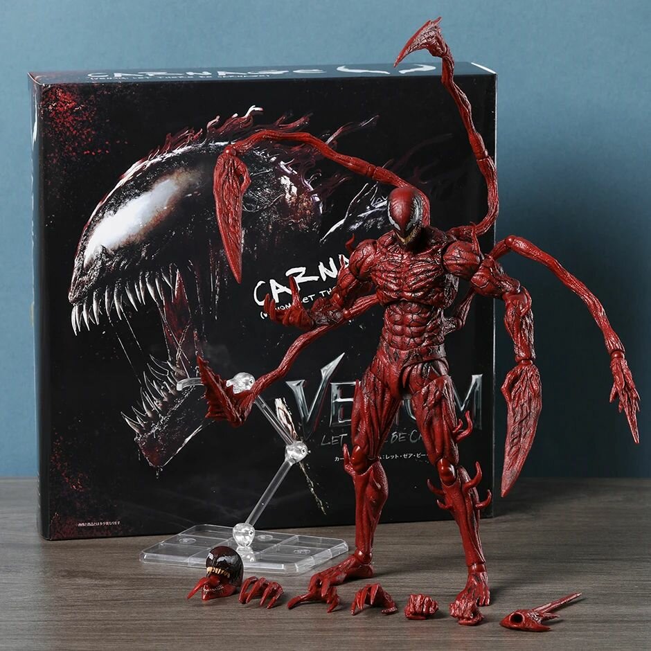 Подвижная Фигурка Веном 2: Да будет резня Карнаж / Venom 2: Let there be Carnage 21см