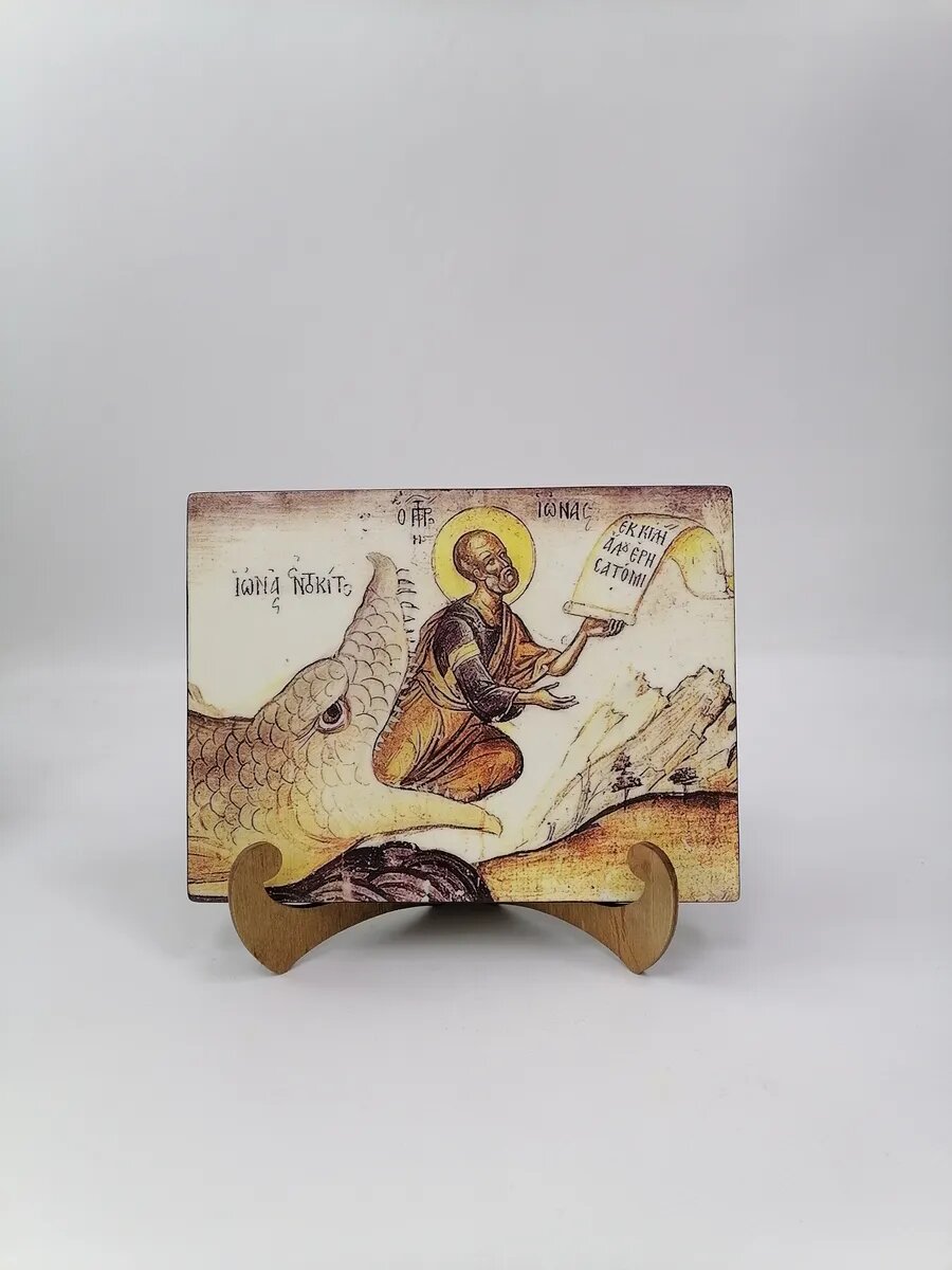 Иона во чреве кита, 15x20x1,8 см, арт А2604
