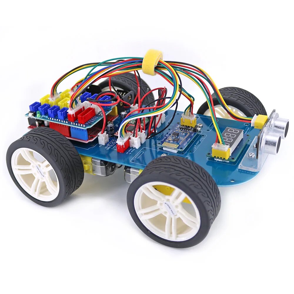 OPEN-SMART 4WD Smart Car Kit Easy-plug