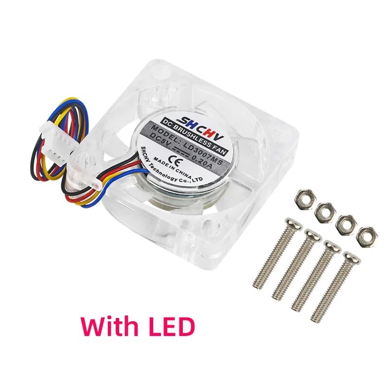 5 В 3007 вентилятор для Raspberry Pi 5 With Blue LED