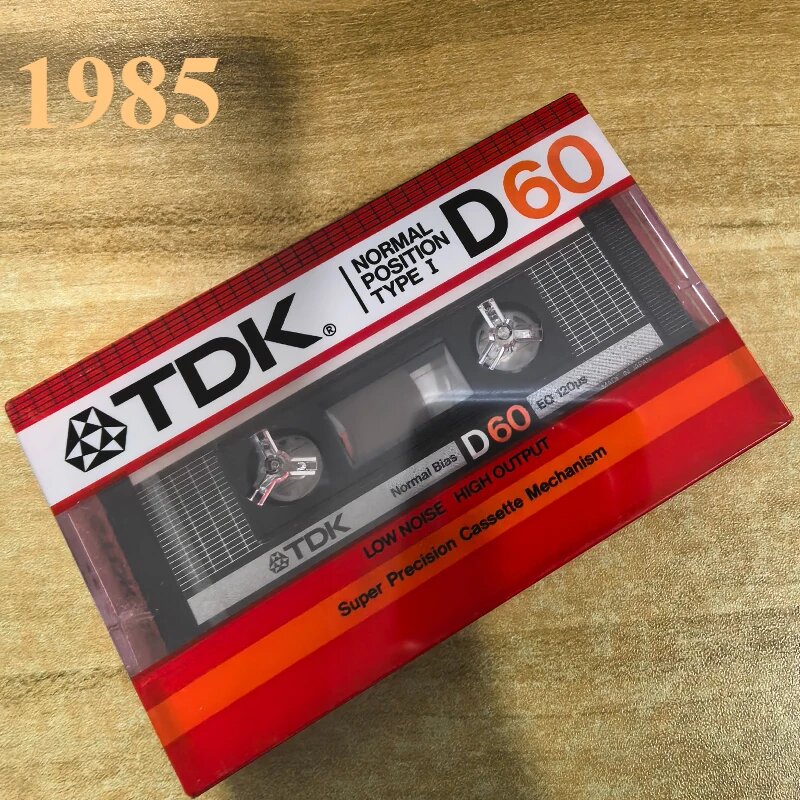 TDK D60 кассета для записи 1985 года