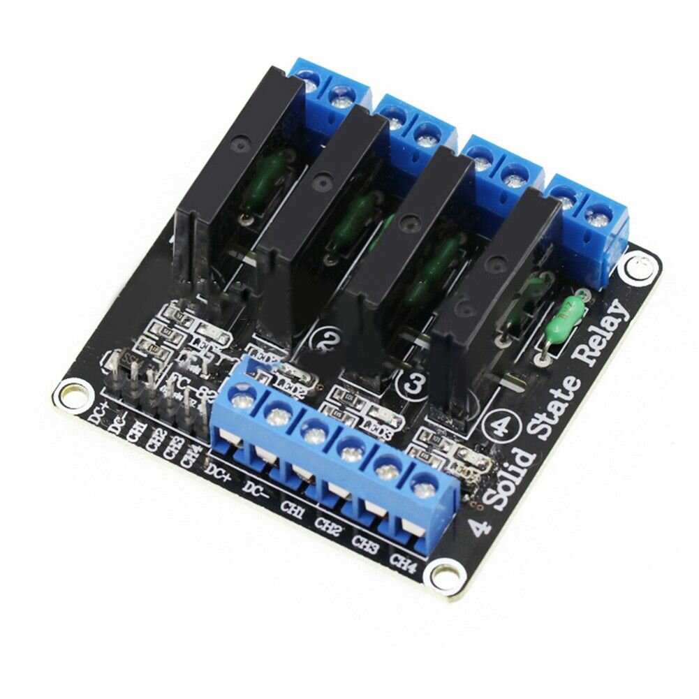 12 В 1/2/4/8 канальный твердотельный релейный модуль с предохранителем для функции защиты