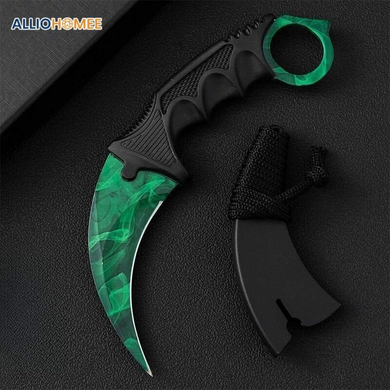 Нож-коготь CS2, 19 см, тот же ятаган, что и в игре, металлический предмет не окантован вокруг игрушечного ножа