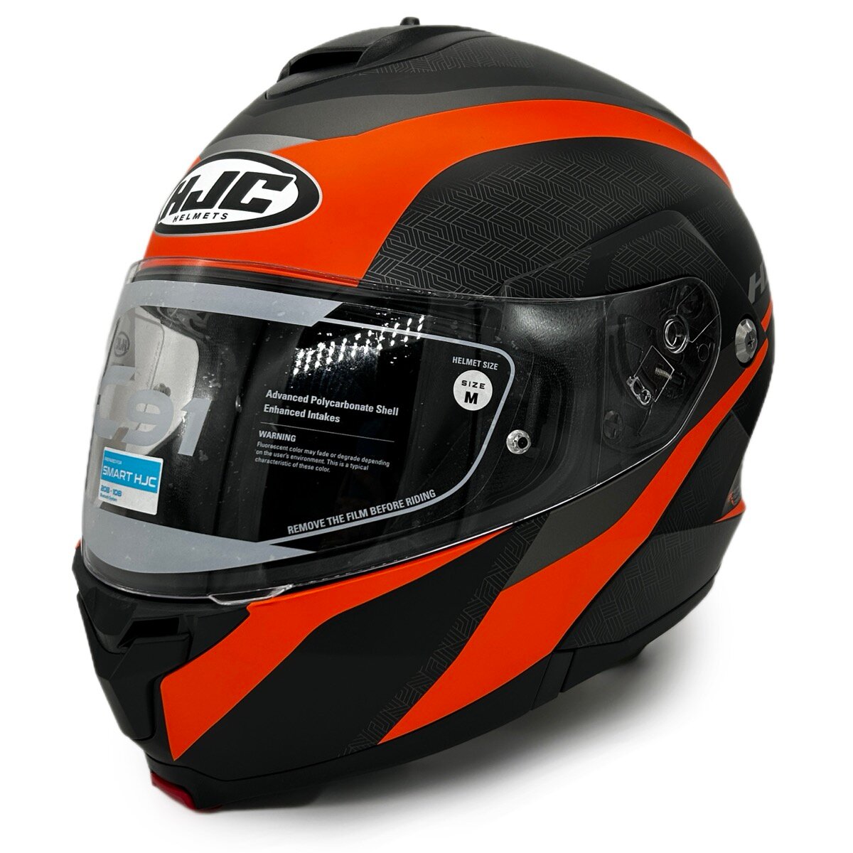 Мотошлем HJC C-91 TALY MC7SF. M. Черный-оранжевый
