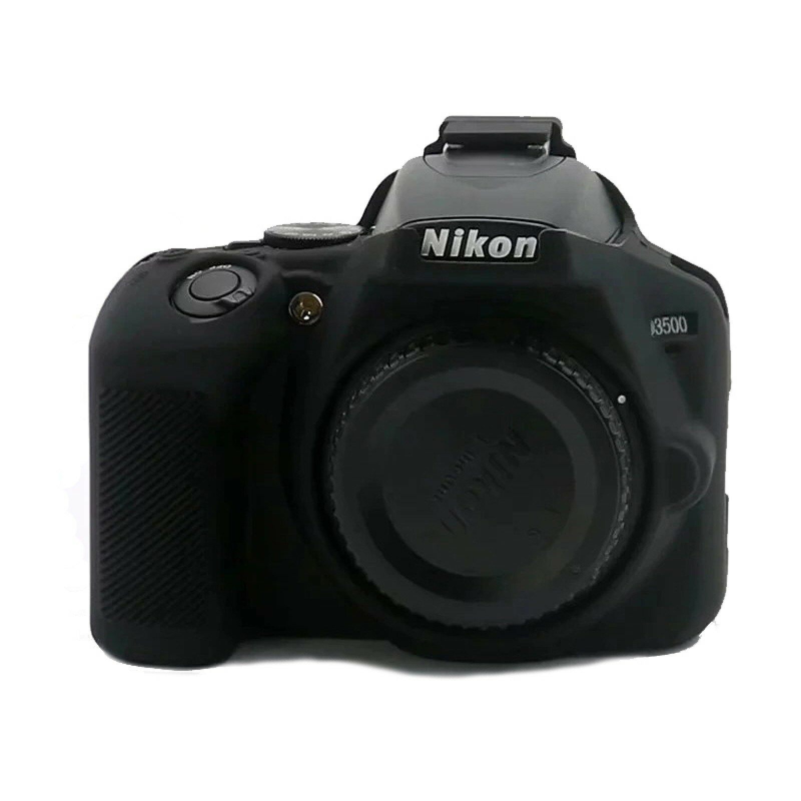 Защитный силиконовый чехол MyPads для фотоаппарата Nikon D3500 черный ультра-тонкий