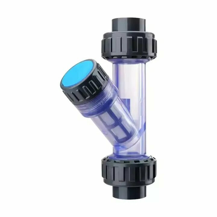 Фильтр сетчатый ПВХ(PVC-U) PPF-25 DN25 с разборными муфтовыми окончаниями под клеевое соединение/холодную сварку