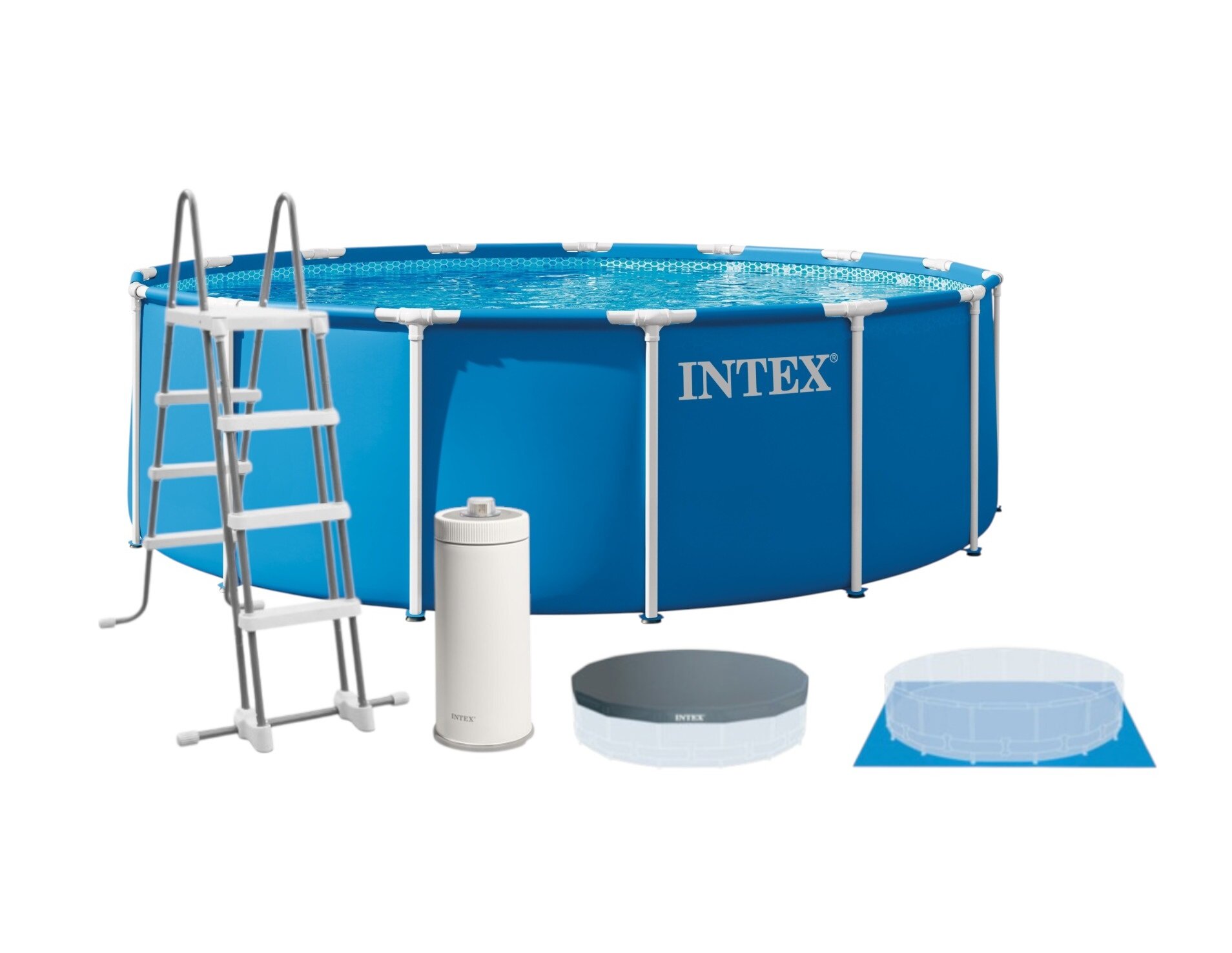 Каркасный бассейн Intex 28242 Metal Frame 457х122 см (полный комплект)