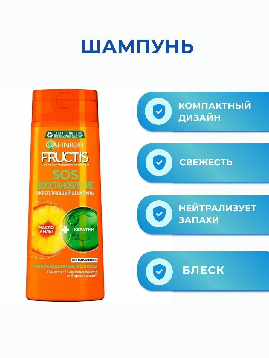 FRUCTIS Шампунь SOS Восстановление 250мл