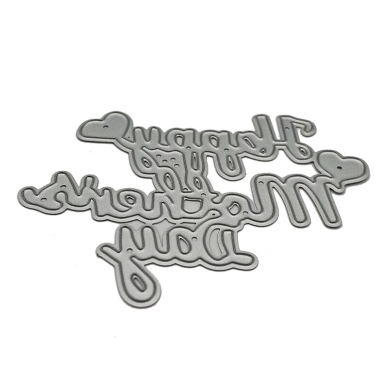 Metal Cutting Dies Happy Mothers Day Letters Die Cuts for Card Making Scrapbooking Embossing Photo Album Decor Stencil DIY Craft Template