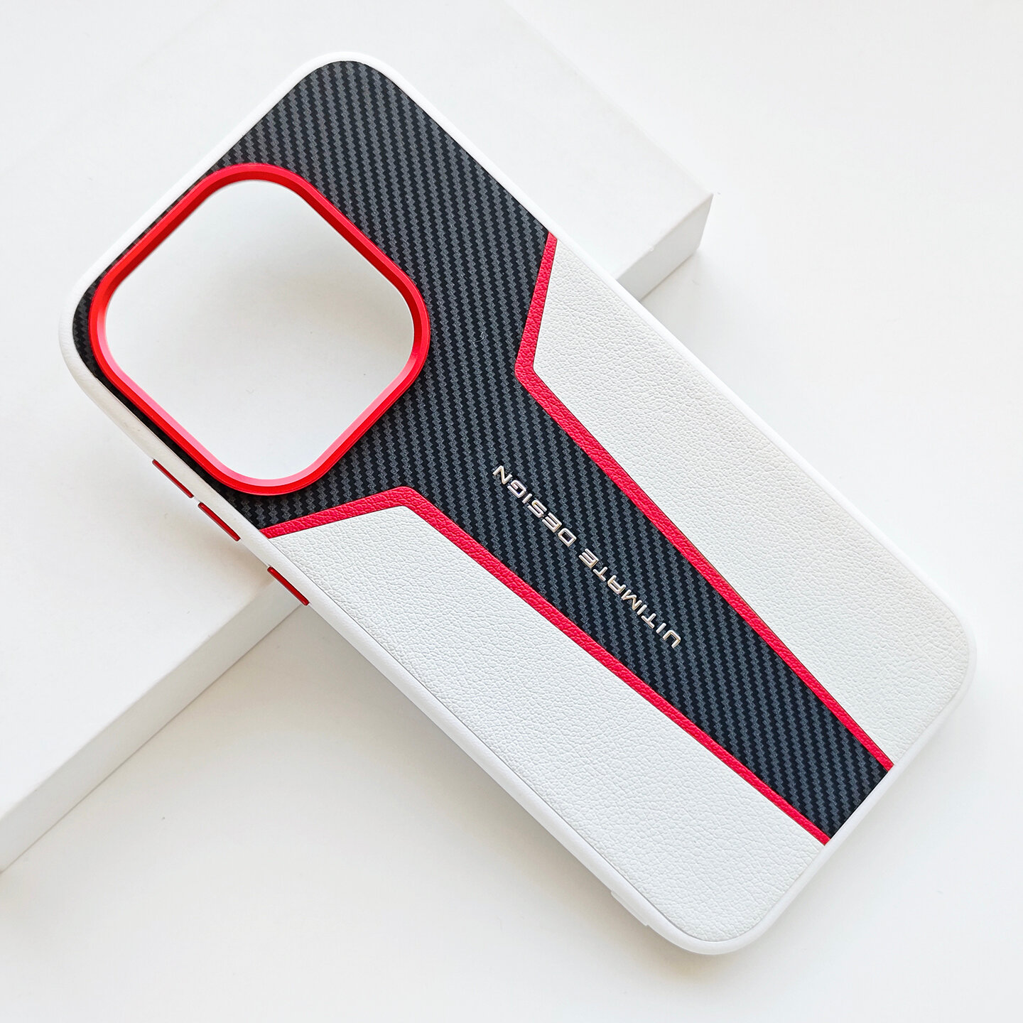 Чехол для OnePlus 15/Оне Плас 15, soft touch, чехол-кардиомонитор, искусственная кожа, поликарбонат (PC), защита камеры, ударопрочный, усиленные углы, OnePlus, OnePlus 15, white,