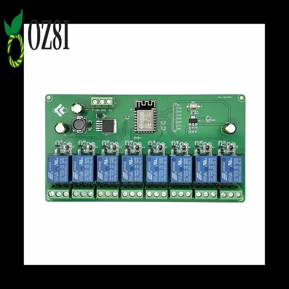 W2(H V Q D) 8-канальный ESP8266 беспроводной WIFI релейный модуль ESP-12F макетная плата DC 5V/7-28V E- APP Дистанционное управление