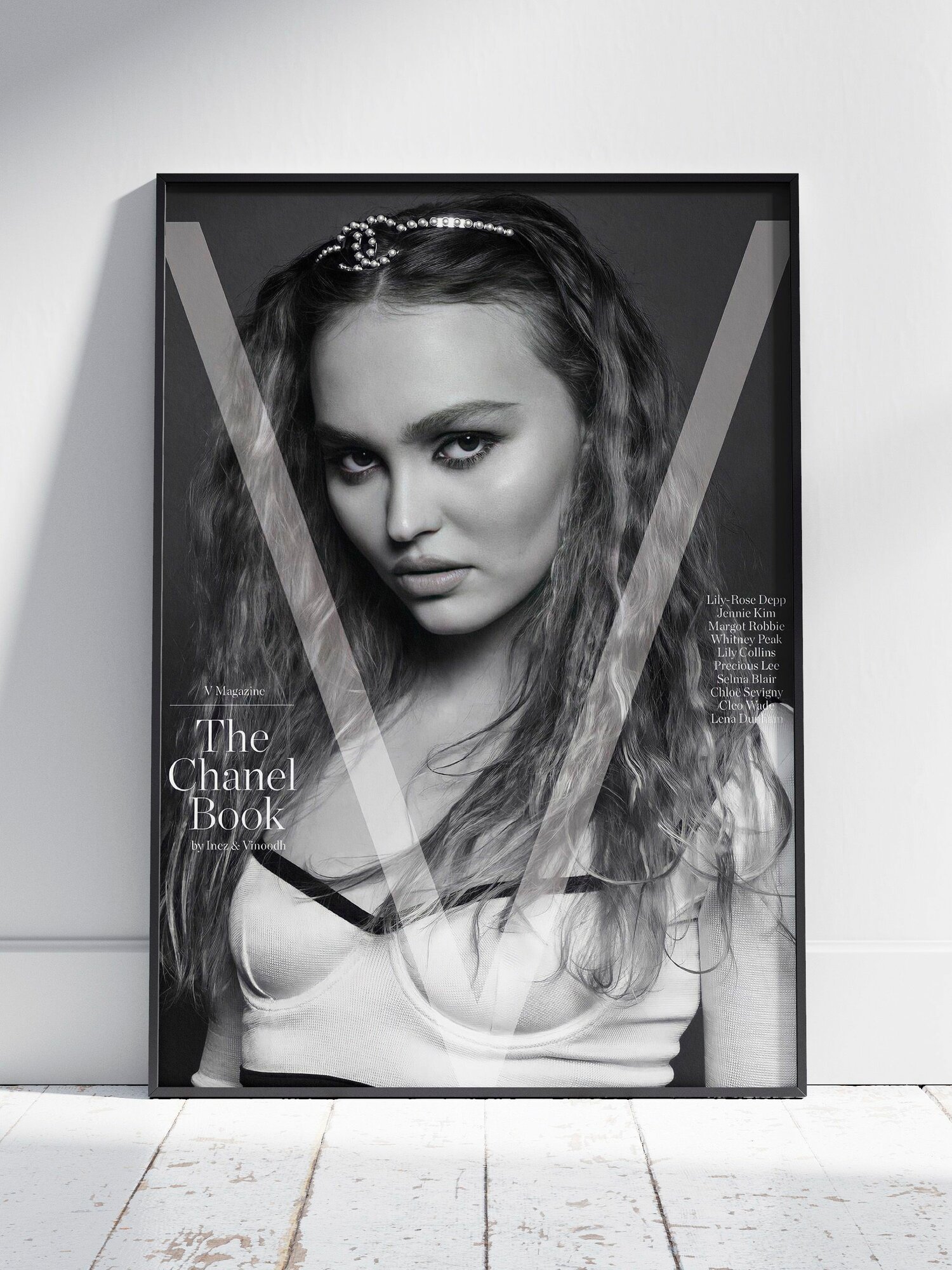 Плакат на стену для интерьера Лили Роуз Депп (Lily Rose Depp 24) - Постер по модели, бренду и моде формата A4 (21x30 см)