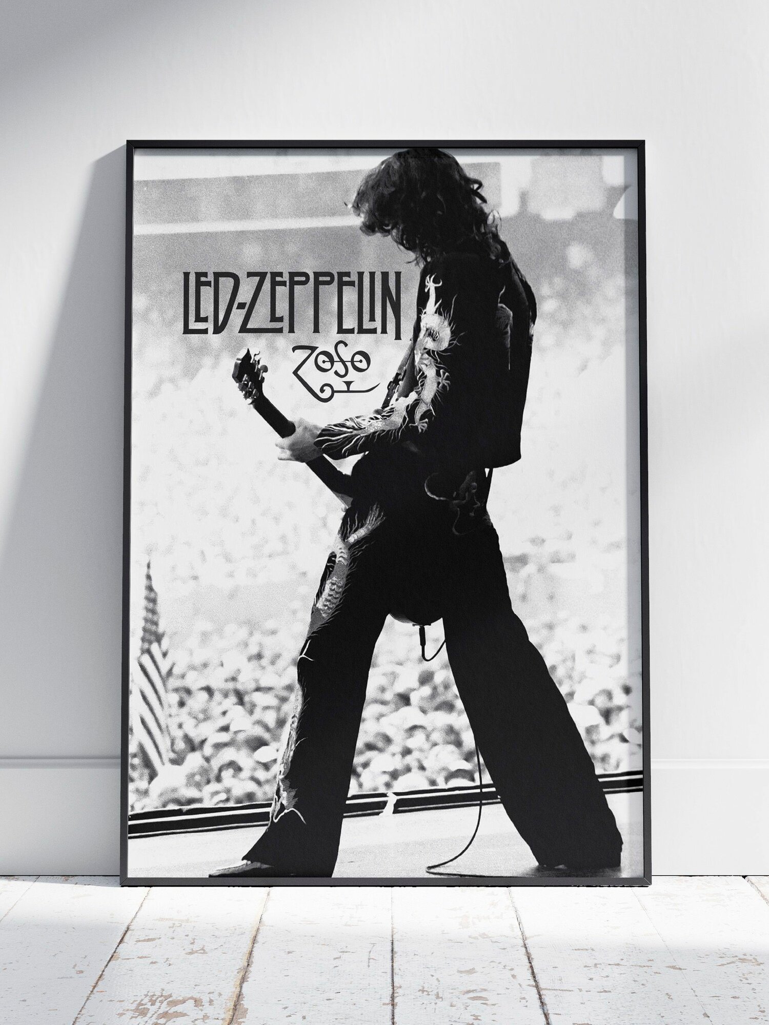 Плакат на стену для интерьера Лед Зеппелин (Led Zeppelin 8) - Постер по музыке и артисту формата A4 (21x30 см)