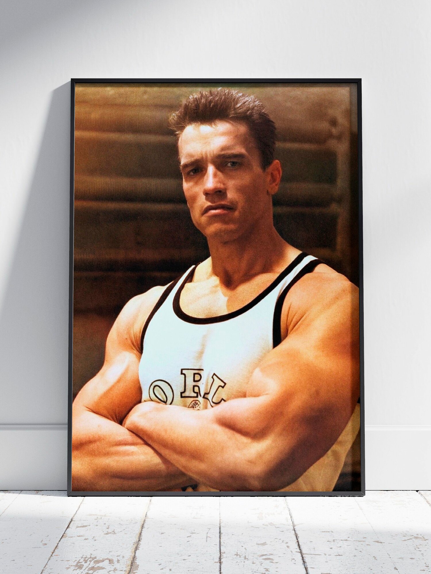 Плакат на стену для интерьера Арнольд Шварцнеггер (Arnold Schwarzenegger 47) - Постер по актеру фильма, кино, сериала формата A4 (21x30 см)