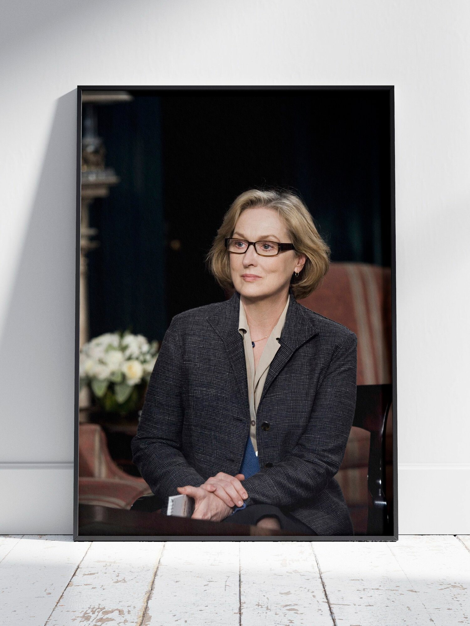 Плакат на стену для интерьера Мэрил Стрип (Meryl Streep 26) - Постер по актеру фильма, кино, сериала формата A4 (21x30 см)