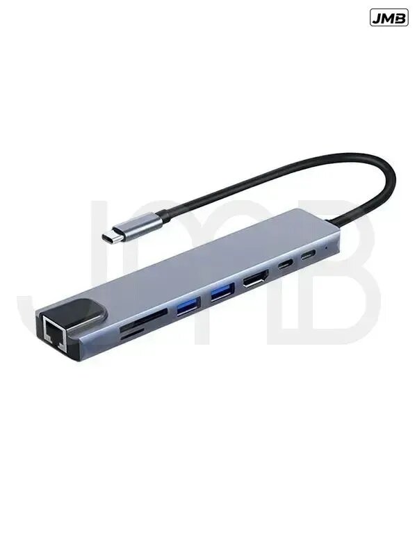 Добро пожаловать на выборUSB разветвитель 8 в 1 HUB Type C док станция Usb 3.0 хаб 3 0 переходник концентратор адаптер thunderbolt 4k Hdmi RJ45 TF SD картридер для ноутбука макбука USB-2.0 Type-c