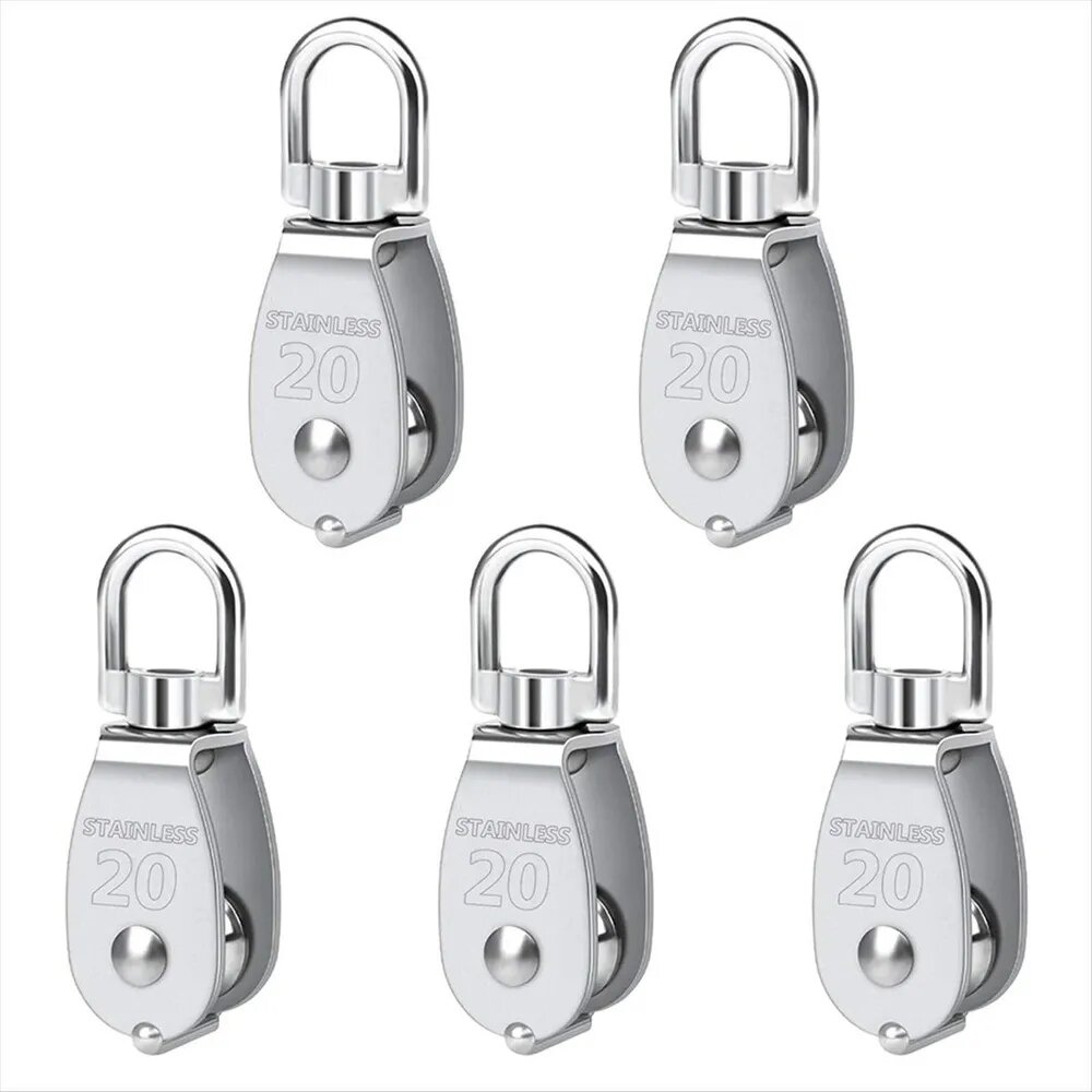 Шкив из нержавеющей стали 304, одинарный, M20, упаковка 5 шт.