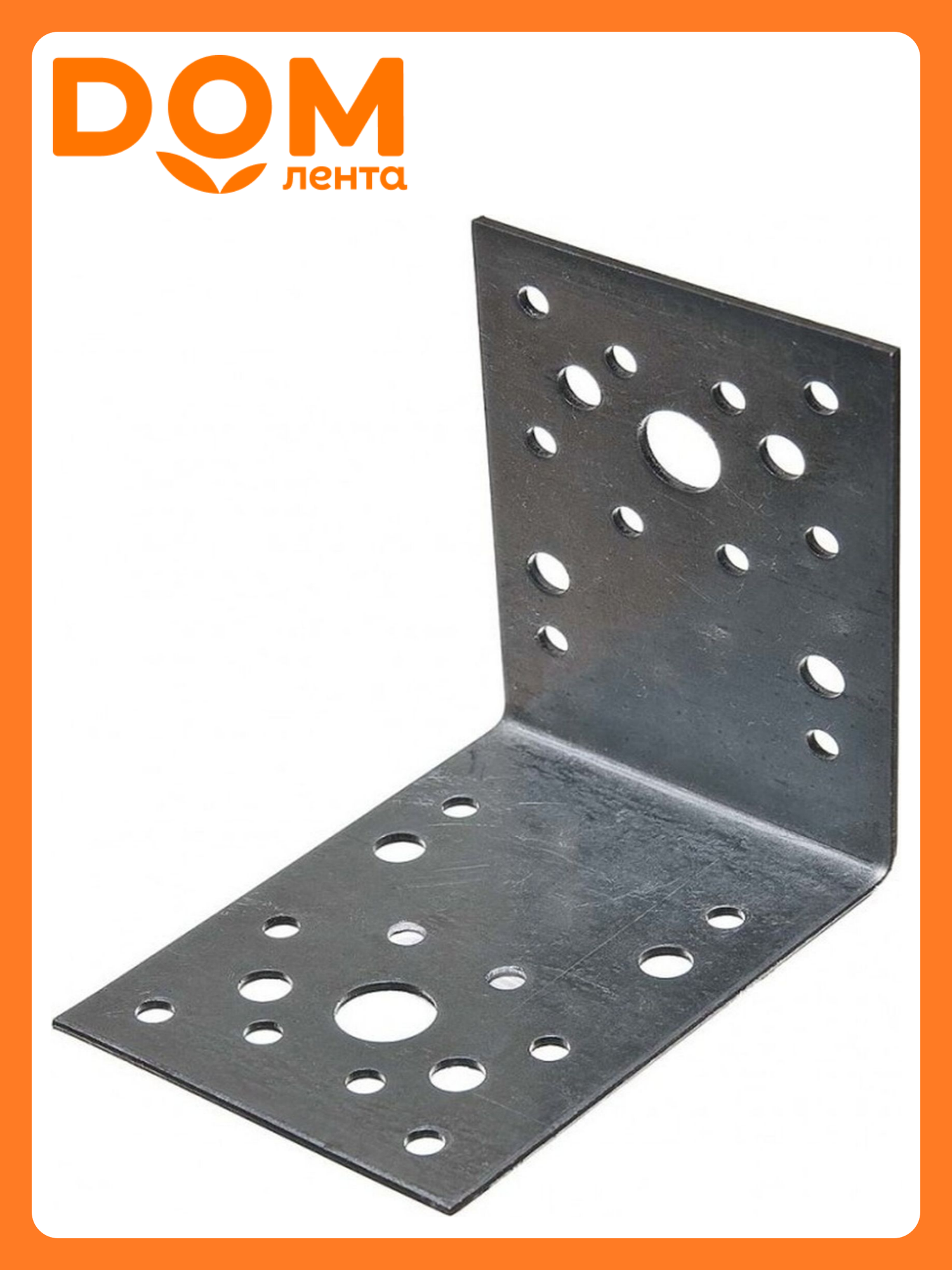 Уголок крепежный Tech-KREP kur, 90x90x65 мм, сталь, серебристый