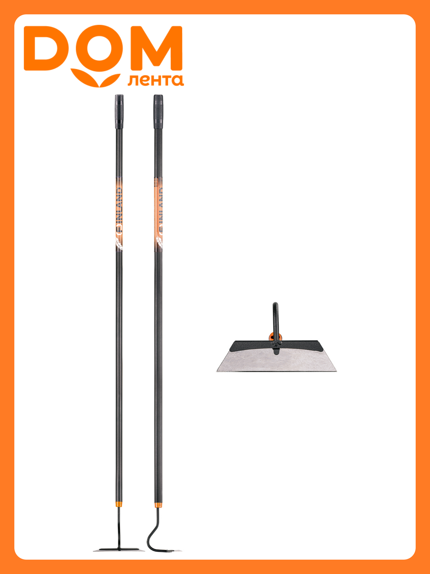 Тяпка овальная с алюминиевым черенком Finland Light 17 см 2330