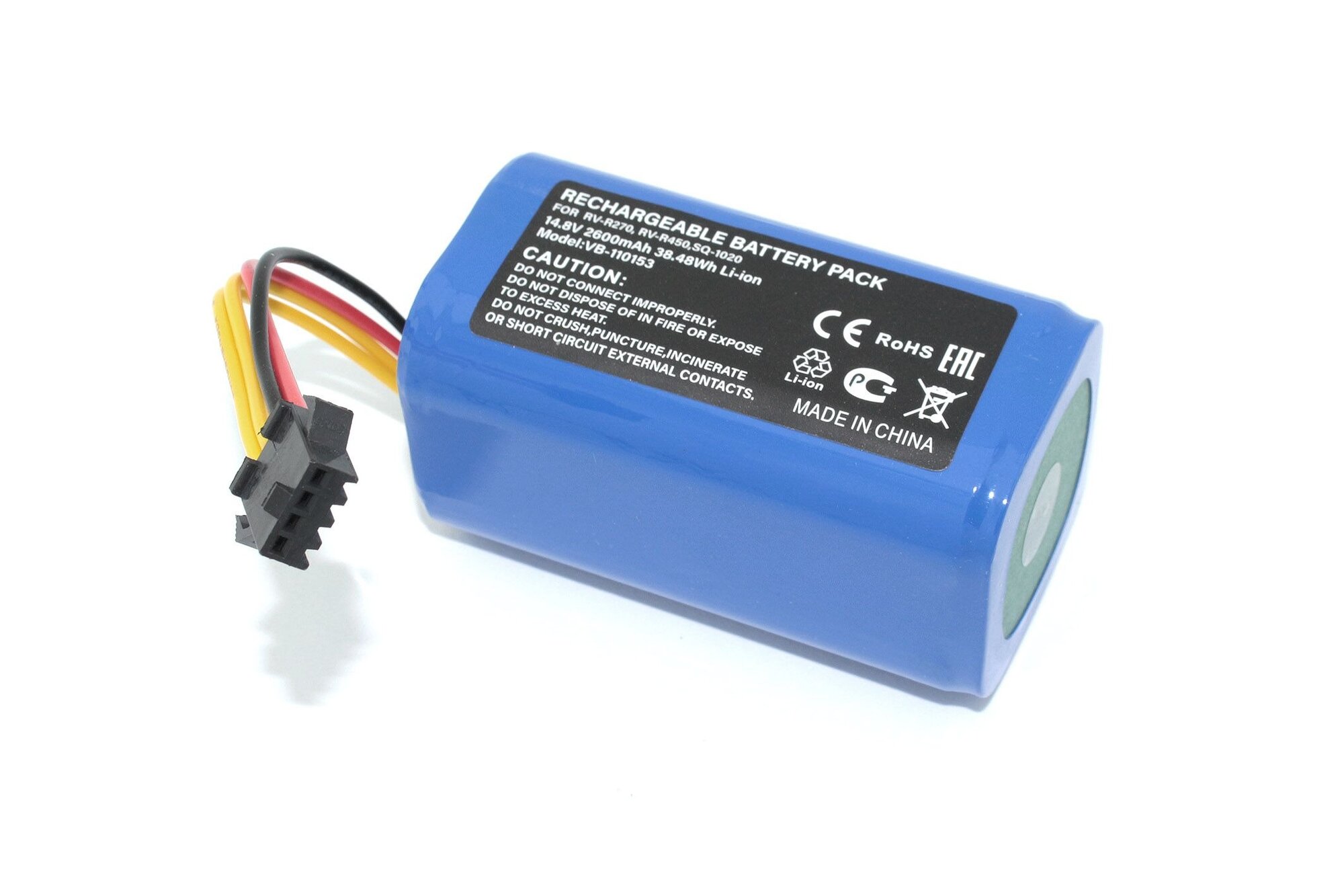 Аккумулятор для пылесоса Redmond RV-R270, RV-R450, Kassel SQ-1020 2600mah