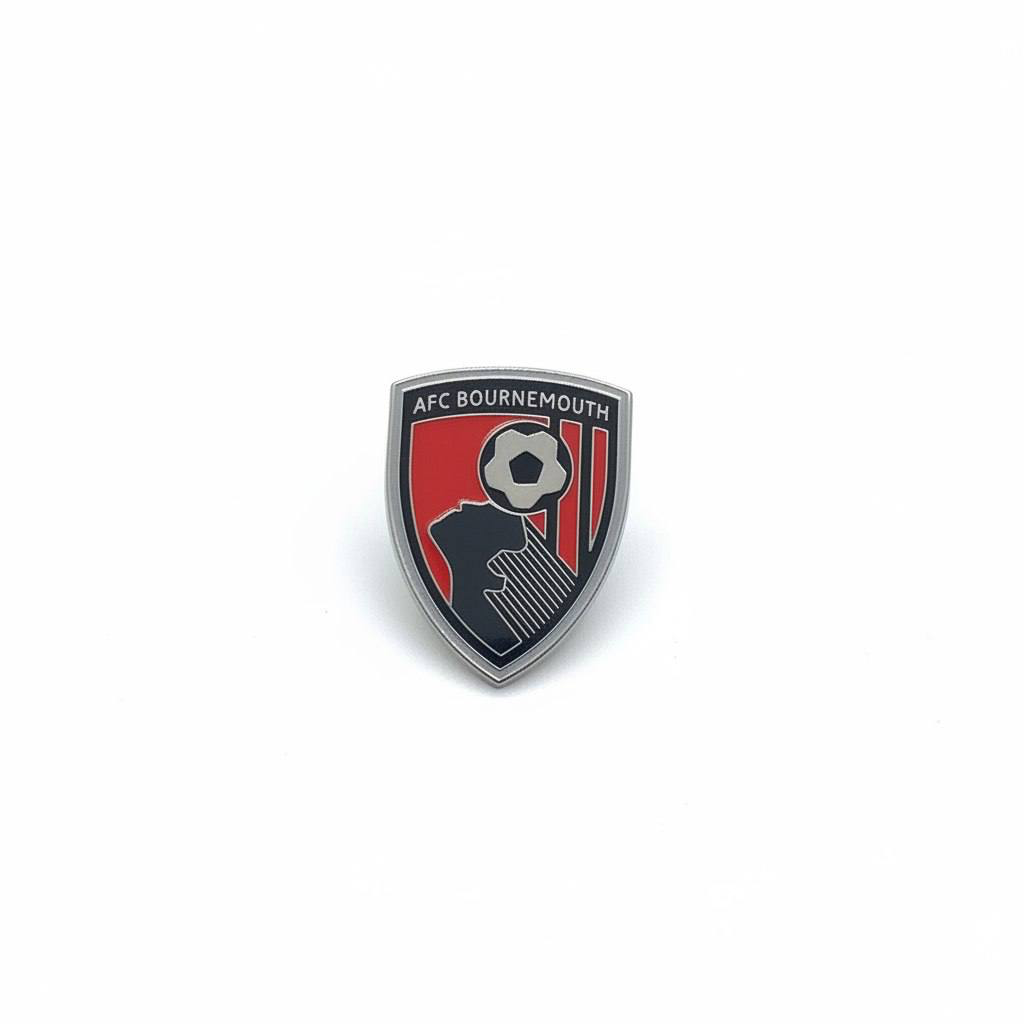 Значок футбольный клуб Борнмут, атрибутика для болельщиков AFC Bournemouth