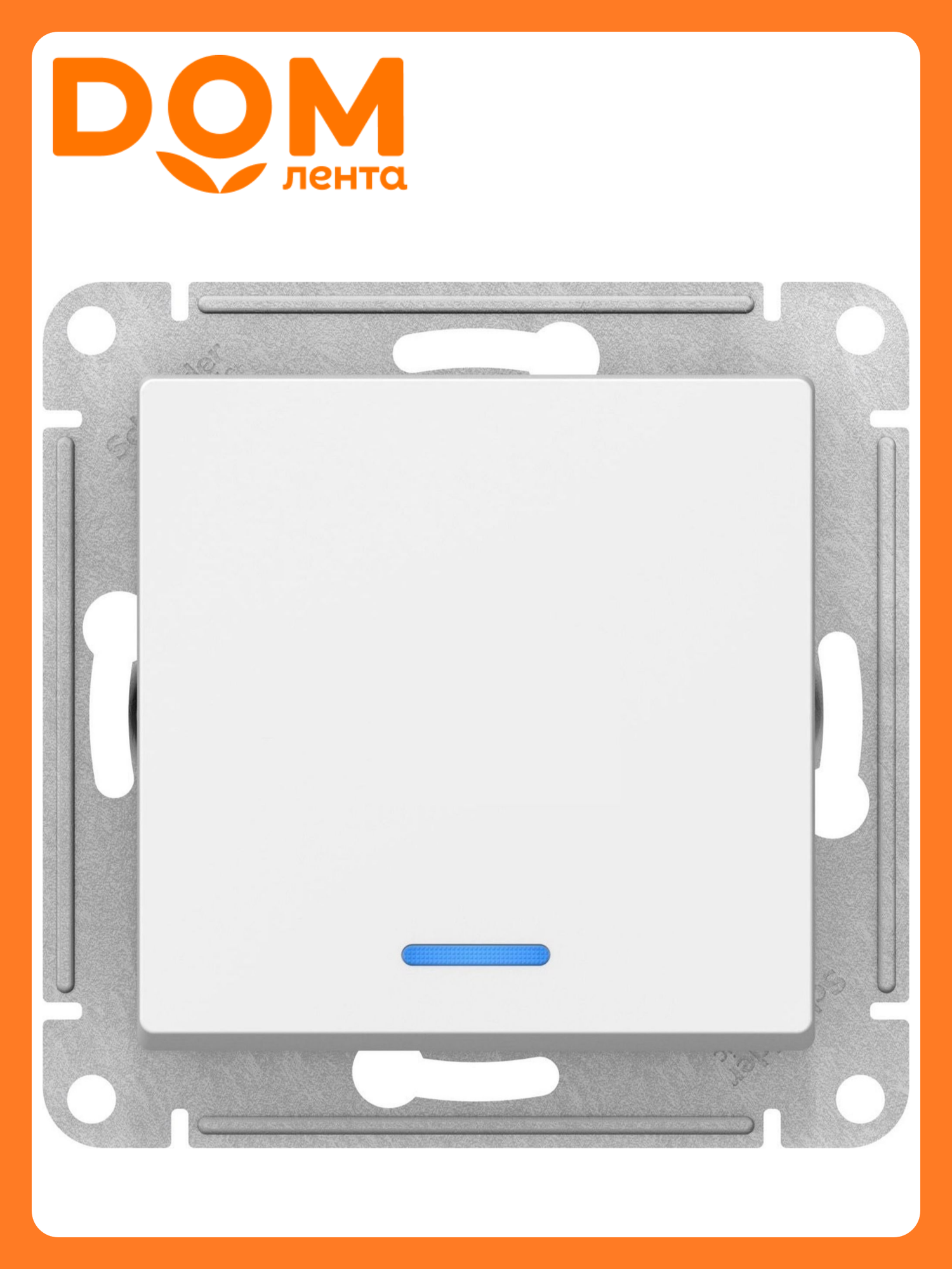 Выключатель Schneider Electric "Atlas Design" ATN000113, 1 клавиша, белый, с индикатором