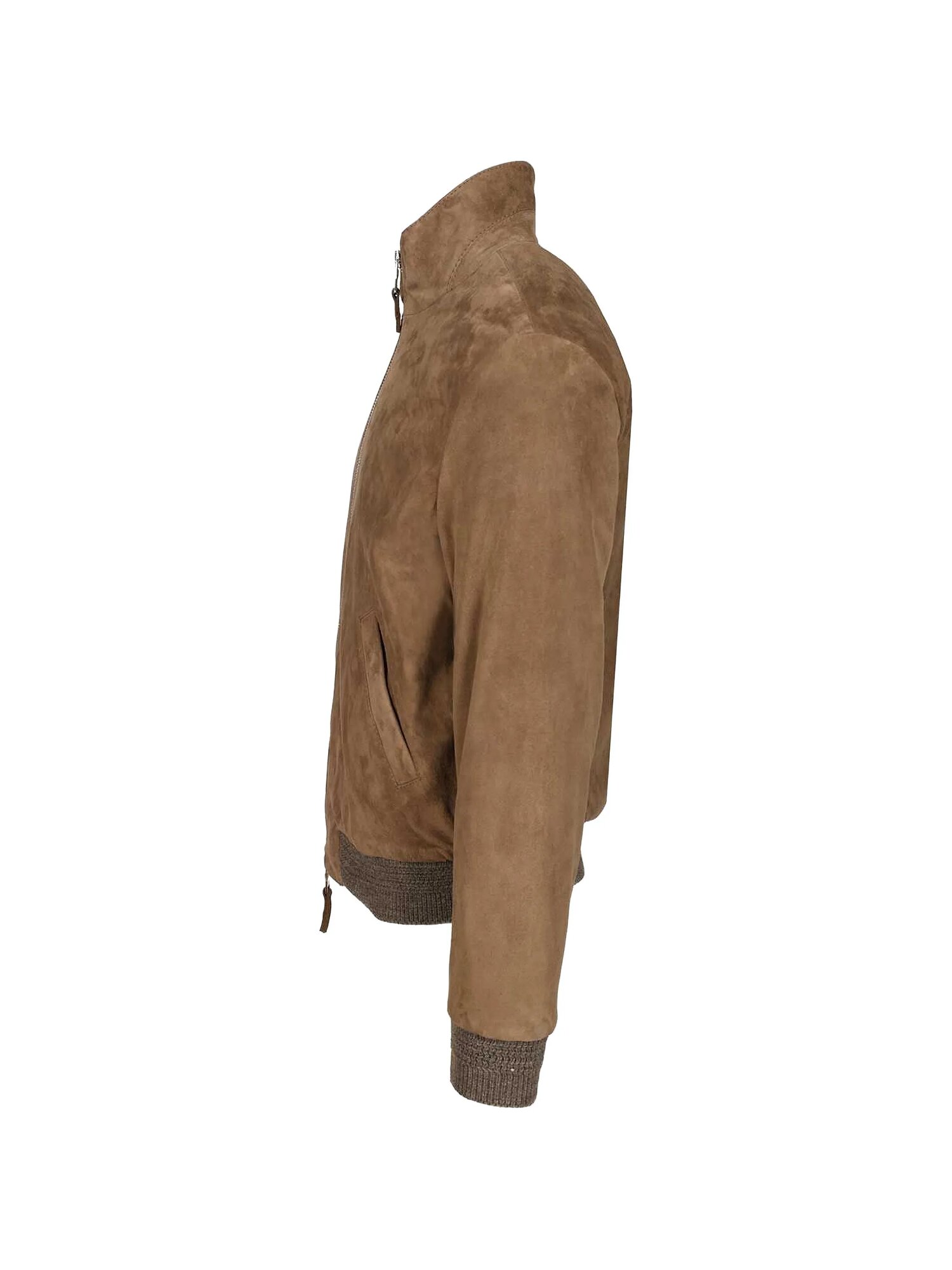 Куртка al duca d'aosta Suede zip-up jacket, размер 54, brown — фото 1