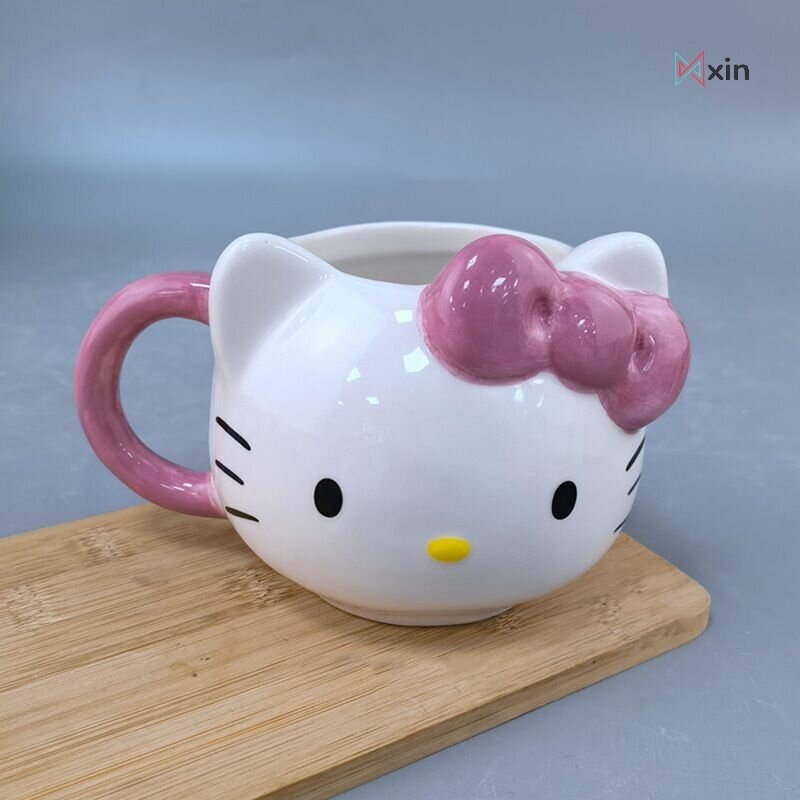 Кружка "Хэллоу Китти/Hello Kitty/детская", 460 мл, 1 шт, Керамическая кружка Hello Kitty объемная
