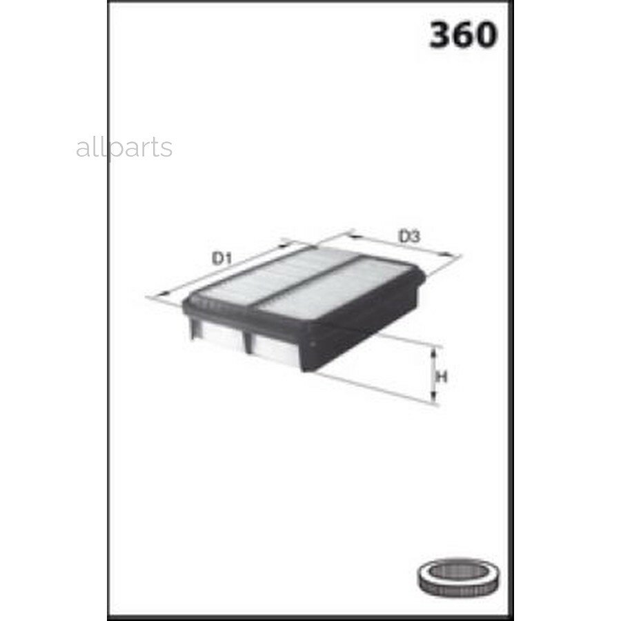 MECA-FILTER ELP9631 Фильтр воздушный