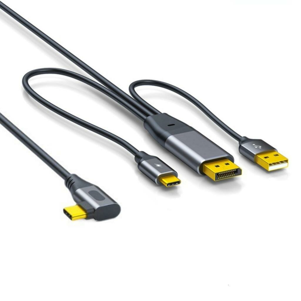 Кабель DP–USB-C для мобильных мониторов, 2m - локоть