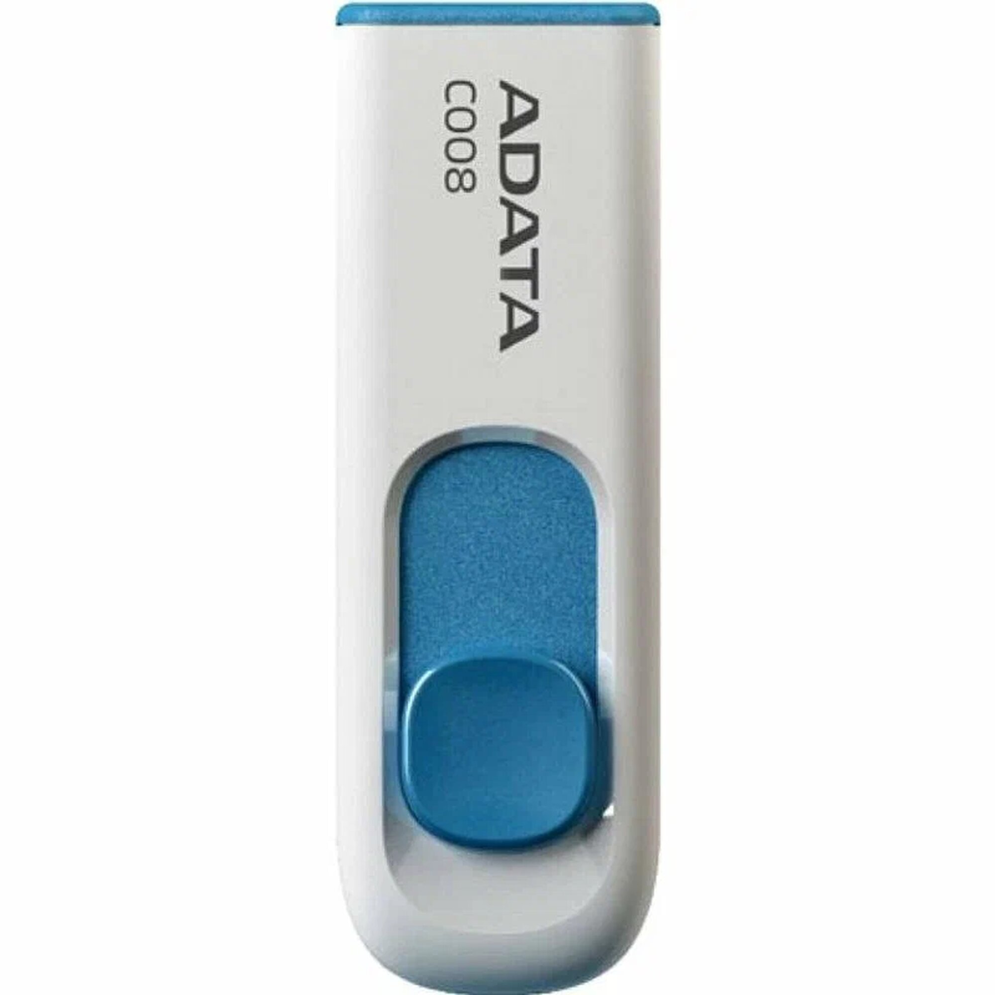 Флеш-накопитель ADATA Classic C008, выдвижной разъём, 32ГБ, USB 2.0, белый/синий
