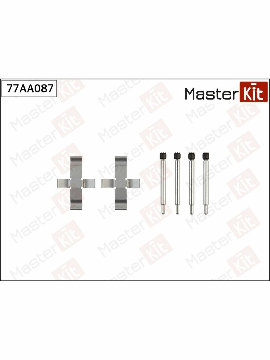 Комплект установочный тормозных колодок передние MasterKit 77AA087 для а/м MERCEDES-BENZ W111, VOLVO 164 / Мерседес, Вольво