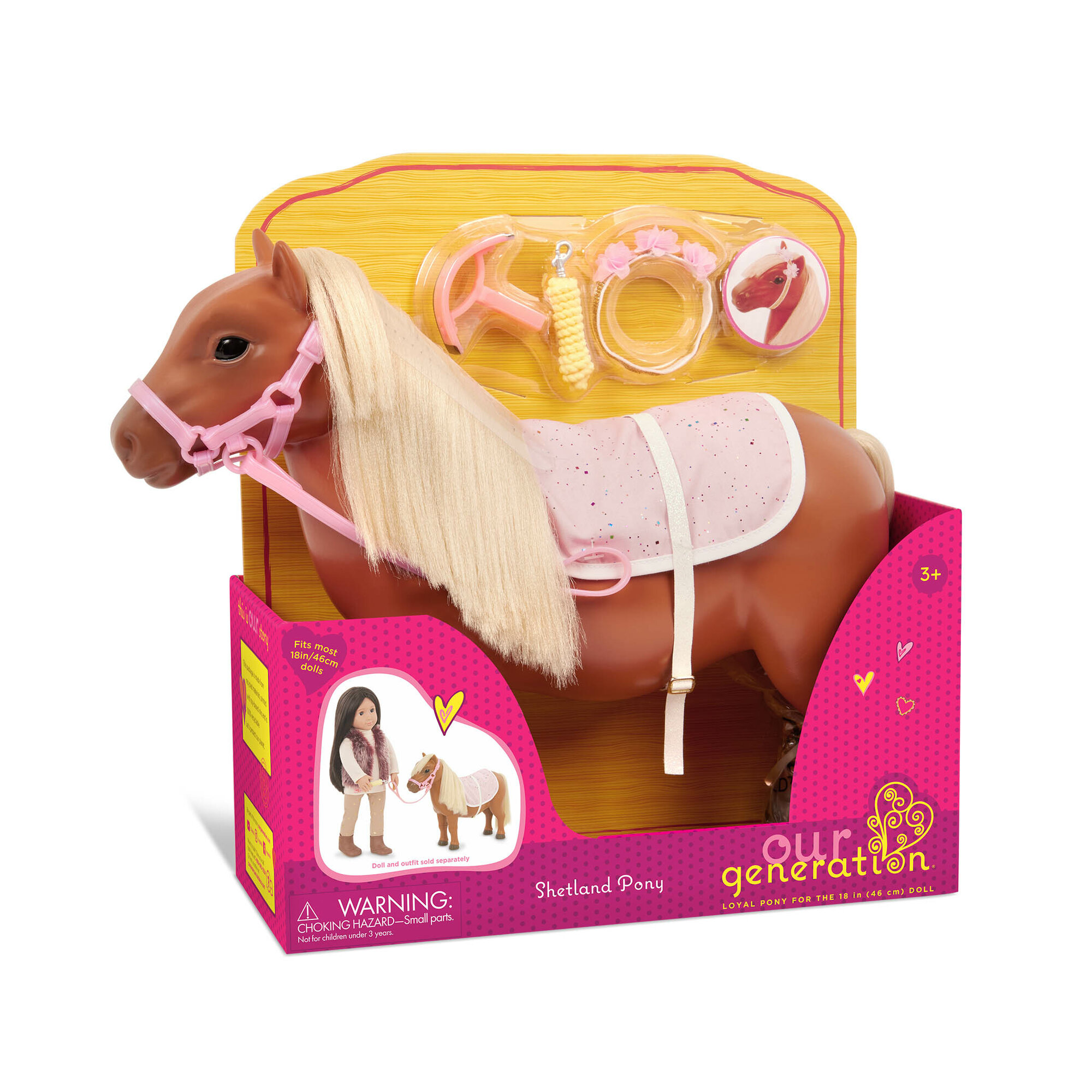 Набор игрушек Our Generation - Шетландский пони с аксессуарами - BD38175Z