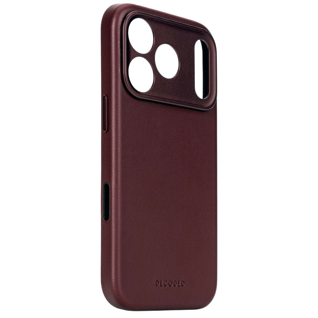 Защитный чехол Decoded Leather MagSafe Case для iPhone 17 Pro Max Dark Ruby — фото 1