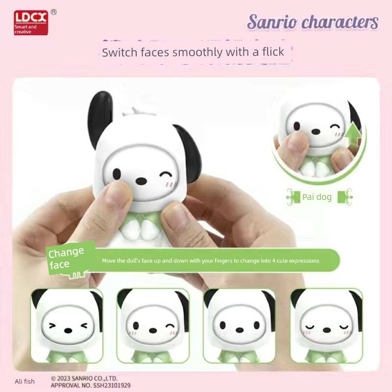 Коллекционная фигурка-сюрприз Sanrio: Куроми, Хелло Китти, Синаморолл — игрушка-капсула с меняющимся лицом,