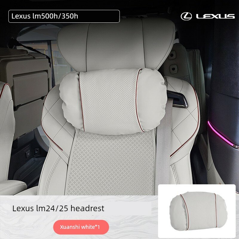 Lexus LM 2024/2025 Мягкий кожаный подголовник с темно-серым цветом, одна штука для салона автомобиля